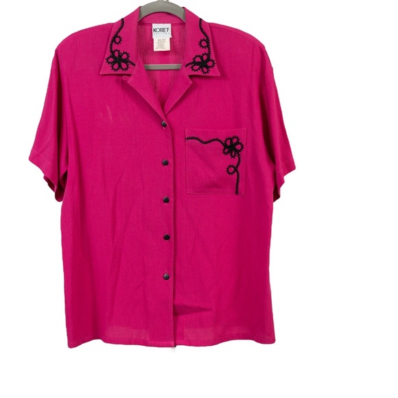 Koret | Tops | Vintage Koret Petite Pink Buttons Down Shirt Size S ...